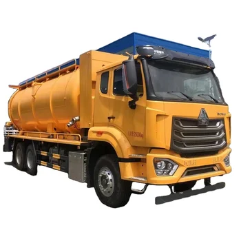 Suction Car 10m3 6-wheel 4x2 Dongfeng Vacuum Sewage Car Suction Car ...