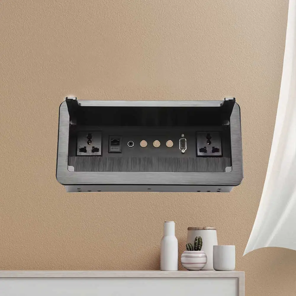 Oswell Wall Track Socket Embedded Orbital Eu Movable Modular Power Rail ...