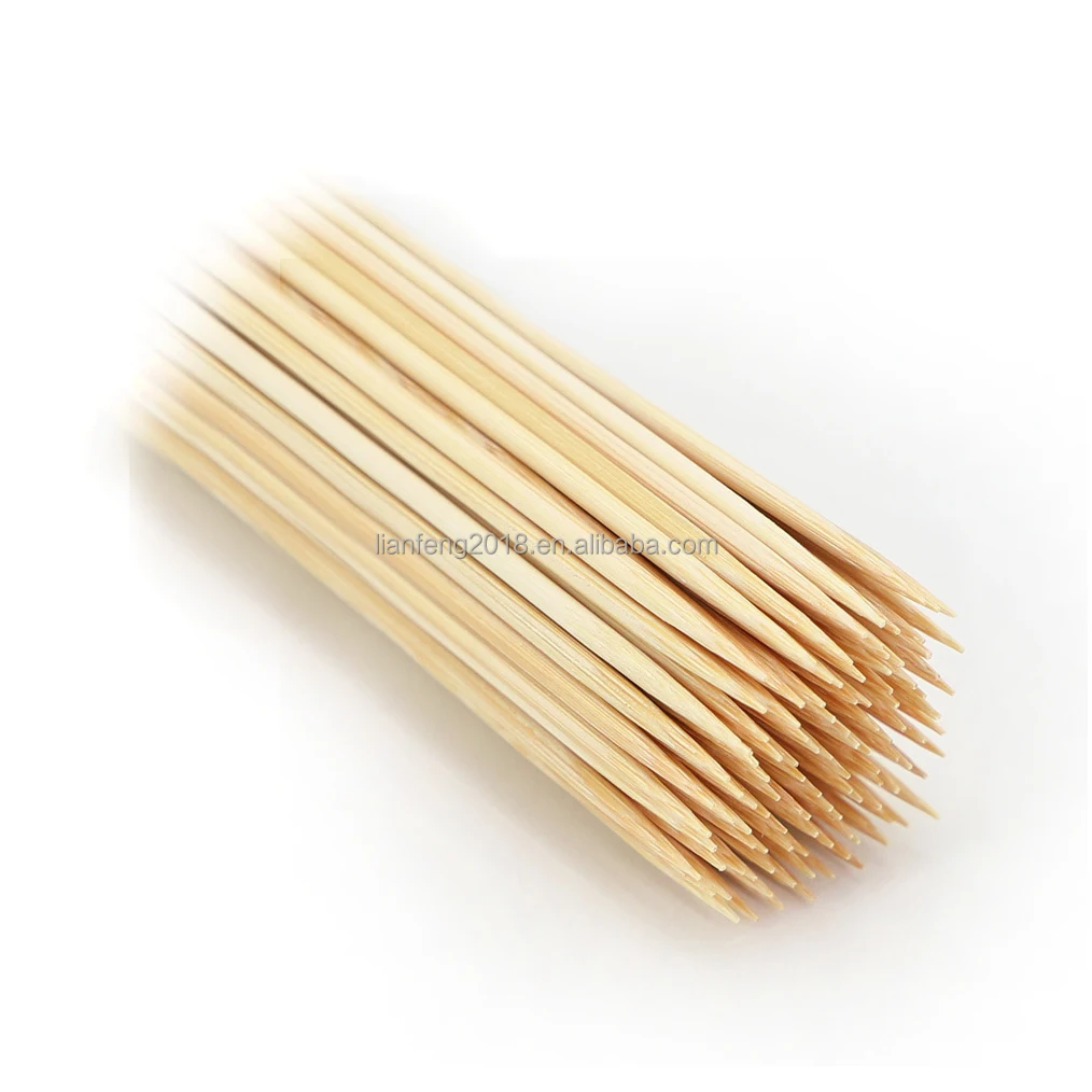 Biodegradable Round 50cm Barbecue Bamboo Stick Skewers 40cm - Buy 50cm ...