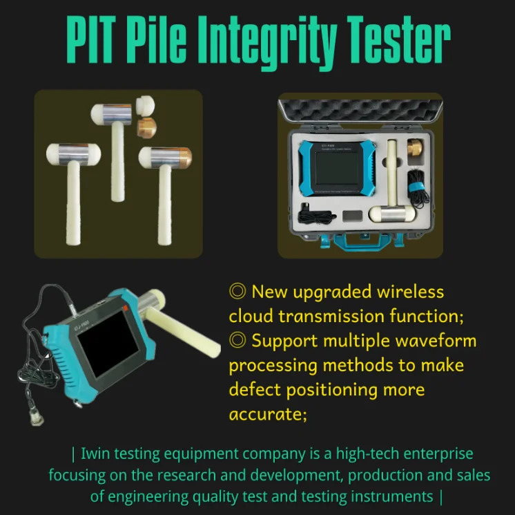 High Precision Low Strain Test Pile Echo Tester Low Strain Integrity ...