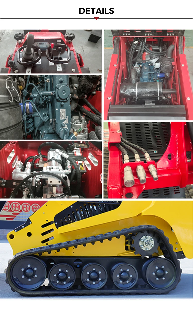 Factory CE EPA Approved Diesel Track Skid Steer Loader TW850