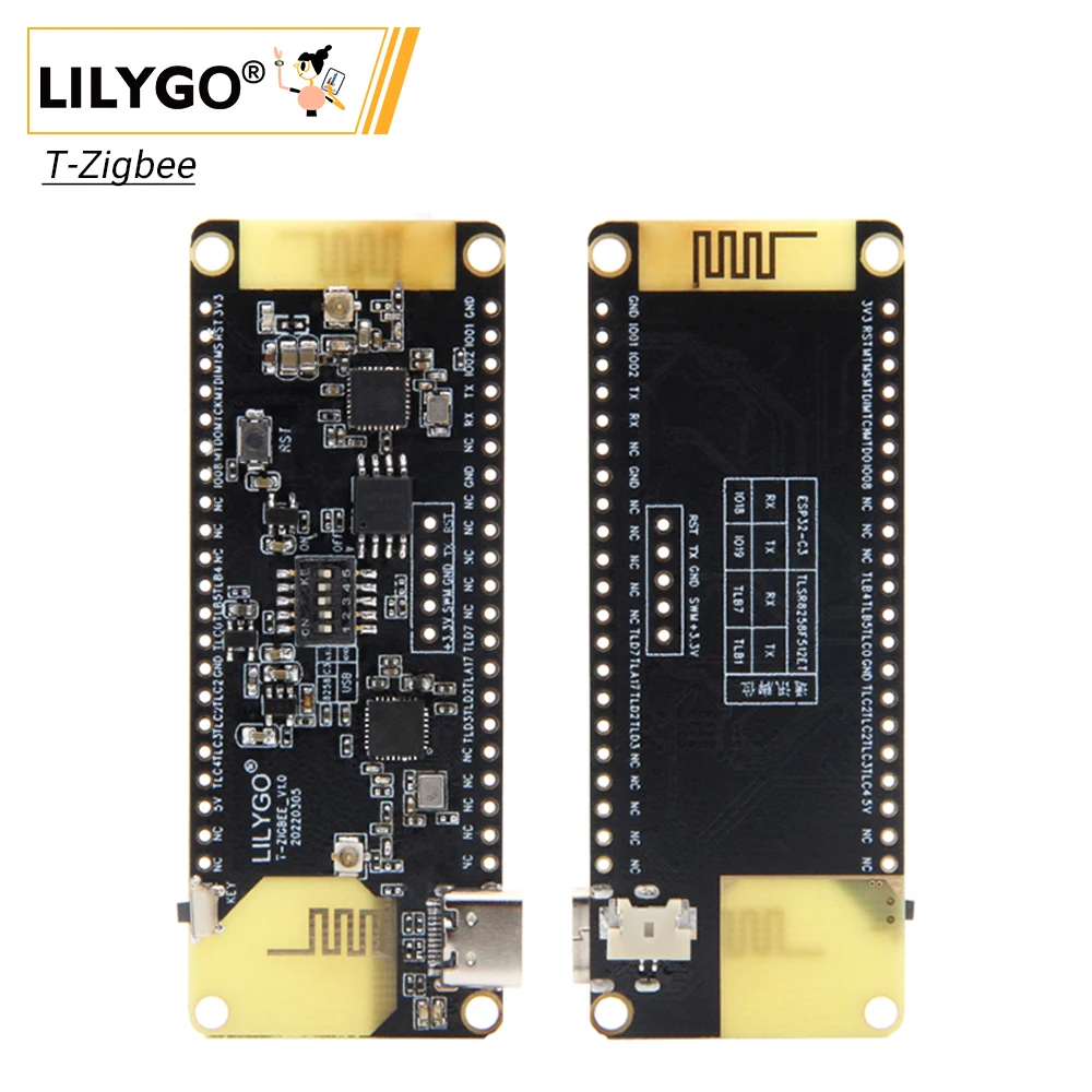 Lilygo Ttgo T-zigbee Esp32-c3 Tlsr8258 Dual Mcus Motherboard Ultra Low Power Wifi Bluetooth ...