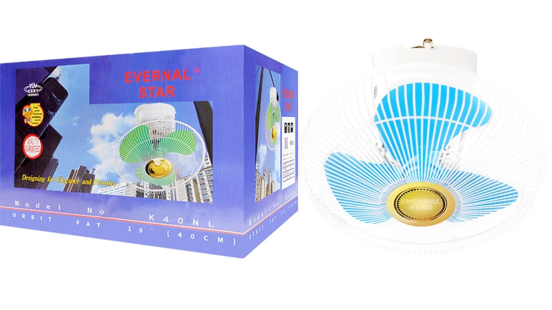 Evernal Star Orbit Fan Power Orbit Rechargeable 16 Inch Ceiling Fan Oem ...
