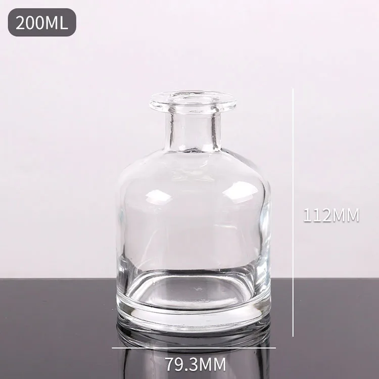 Luxury Round Empty Reed Glass Diffuser Perfume Bottle For Home - Buy ...