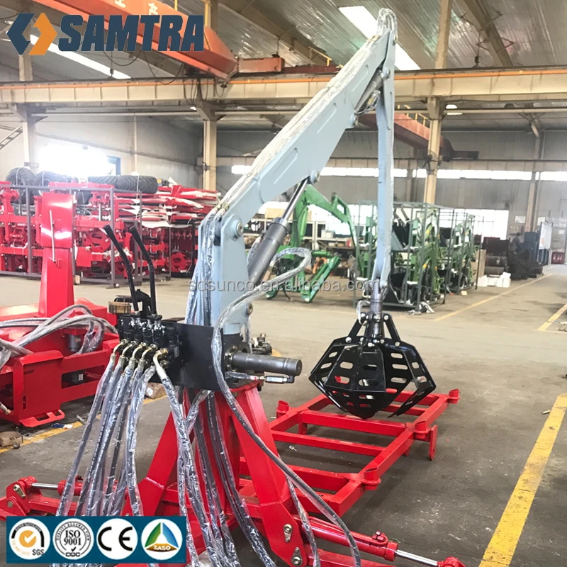 Pto Tractor Ffb Grabber/yto Tractor Rear Mounted Palm Fruit Crane - Buy ...