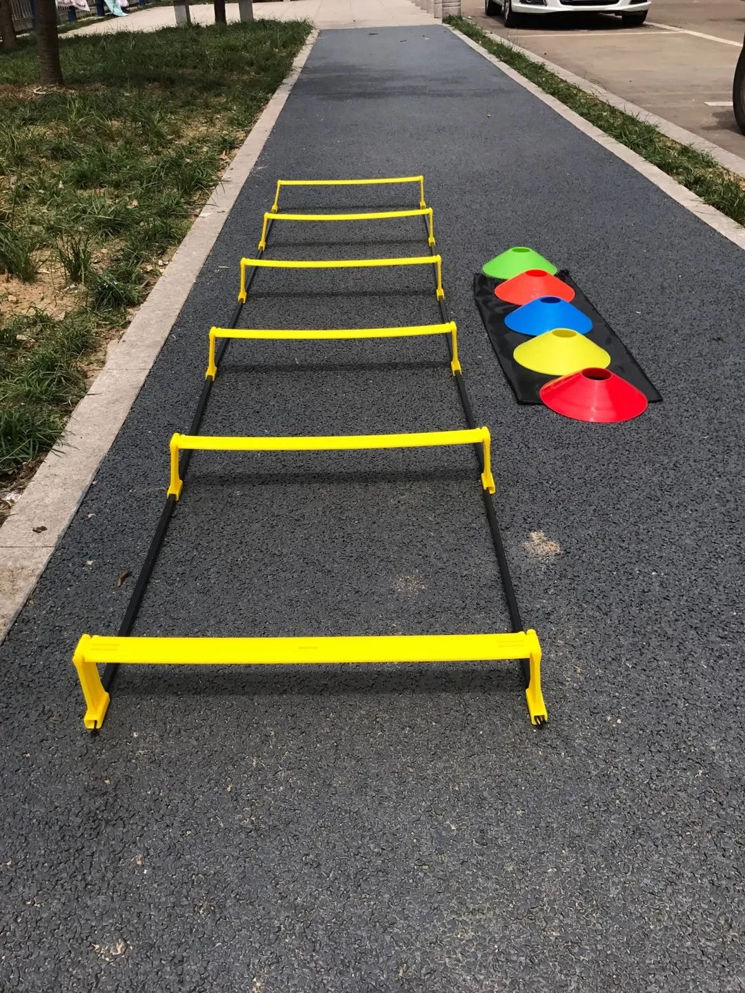 20ft Agility Ladder Speed Training Set Includes Resistance Parachute ...