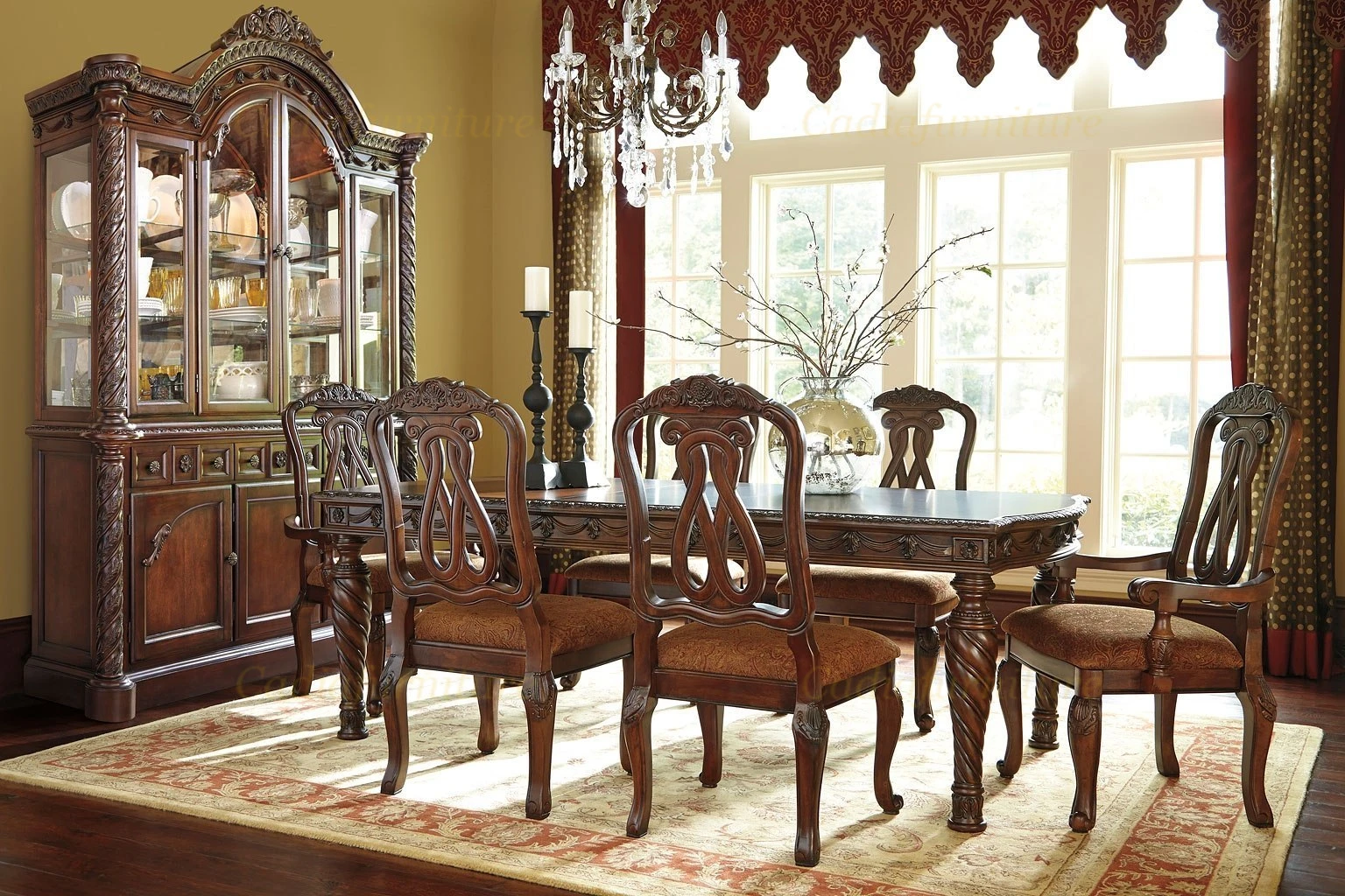 European Luxury Antique Design Dining Room Set Hand Carved Dining Room ...
