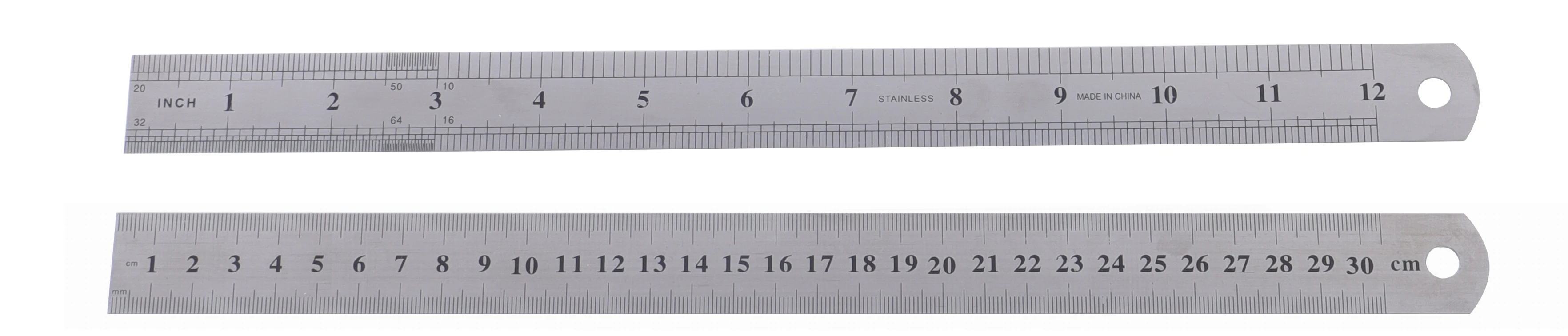 Straight Etched Scales Metal Steel Rule 30 cm Custom Design Stainless ...