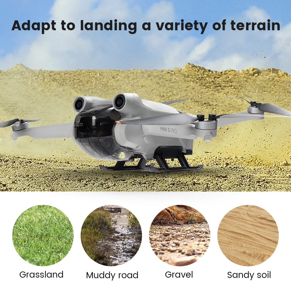 Folding Landing Gear Accessory For Mini 3 Drone Feet Oem