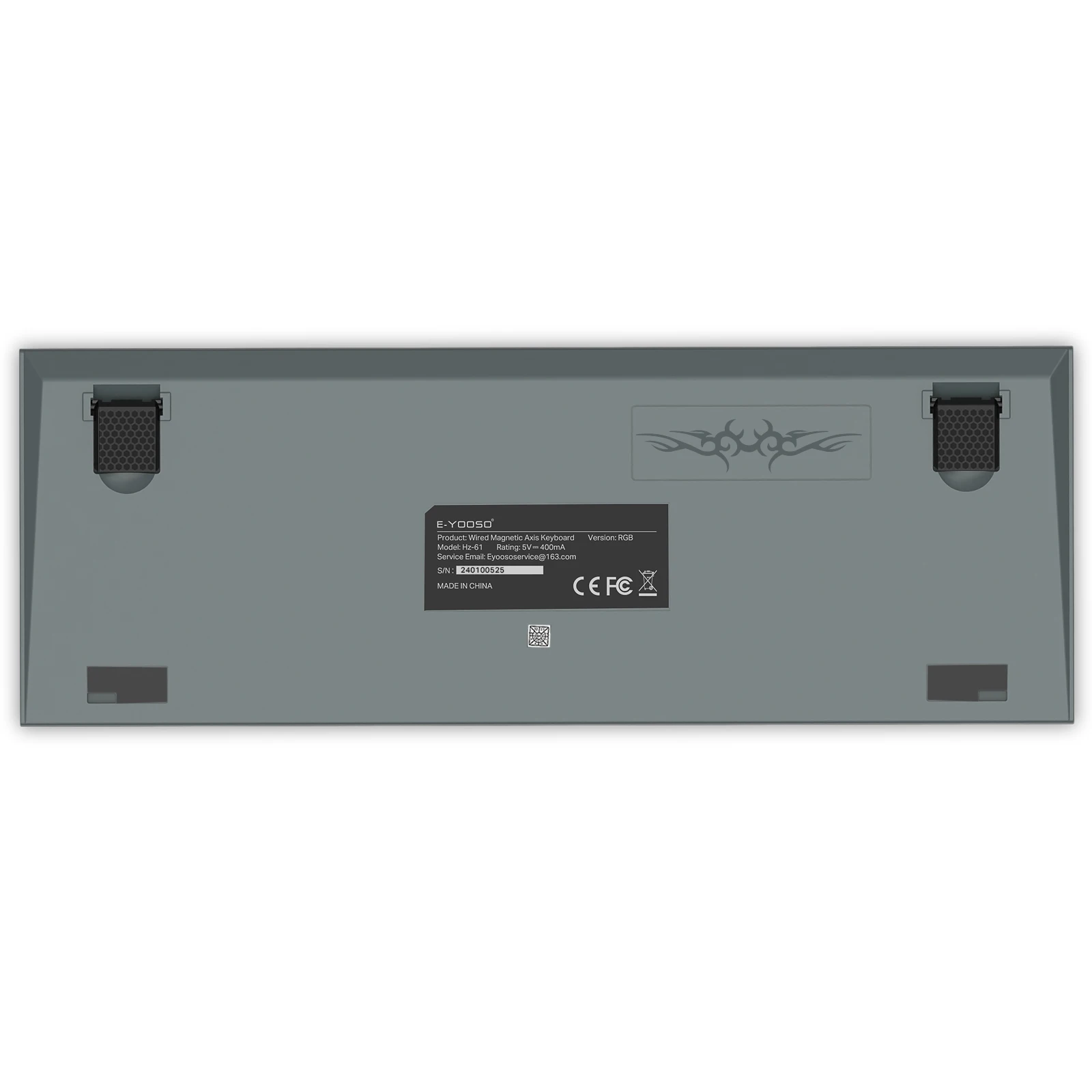 Magnetic Axis Keyboard Eyooso 61-key Rgb Wired Usb Keyboard With ...