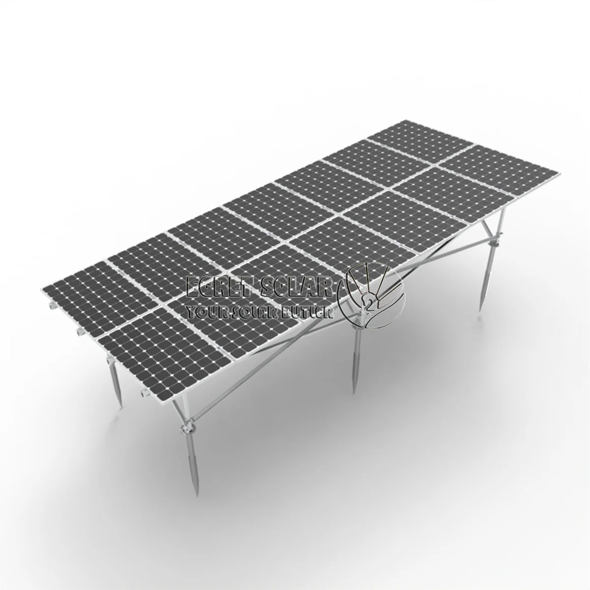 Galvanized Steel Pole Mounting PV Module Pile Ramming Structure