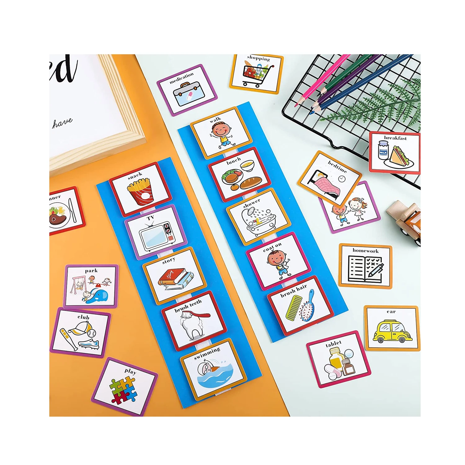 Visual Schedule Cards For Kids Routine Cards Home Chore Chart Routine ...