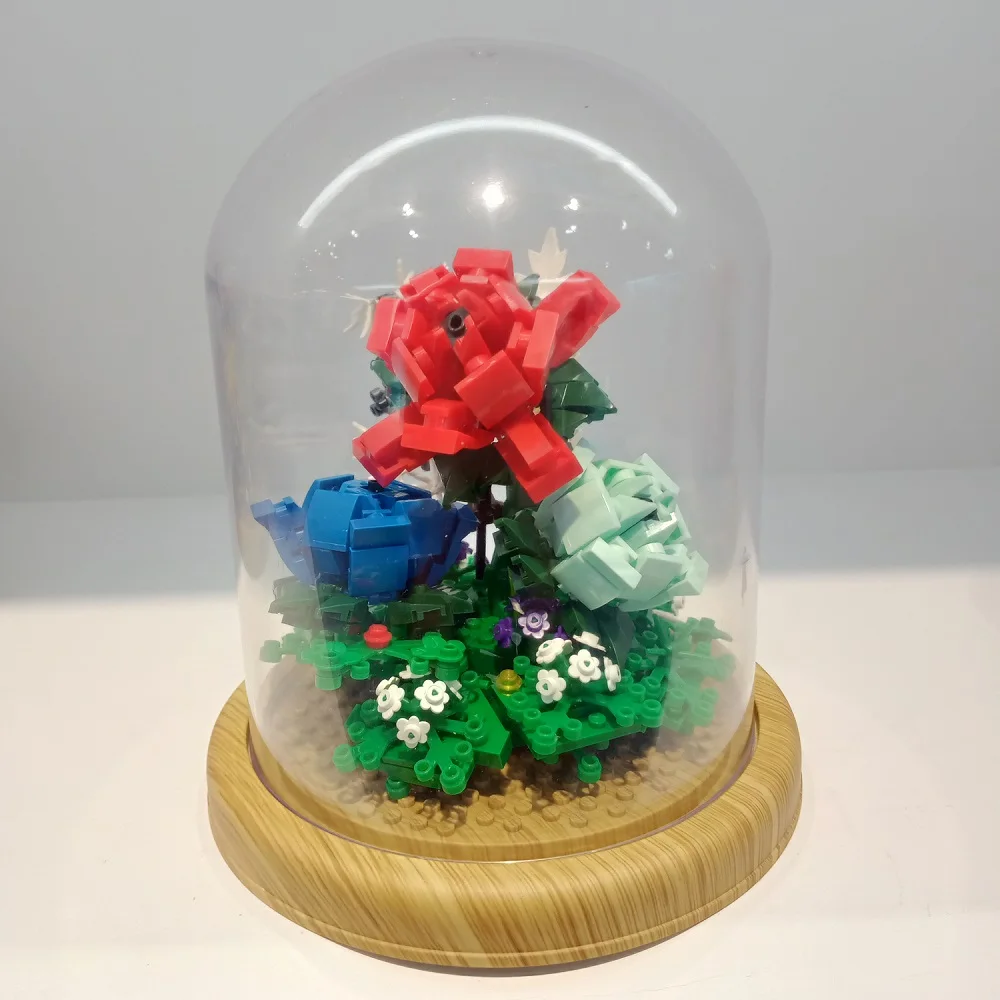 Most Popular Eternal Flower Building Plastic Flower Blocks Mini Block ...