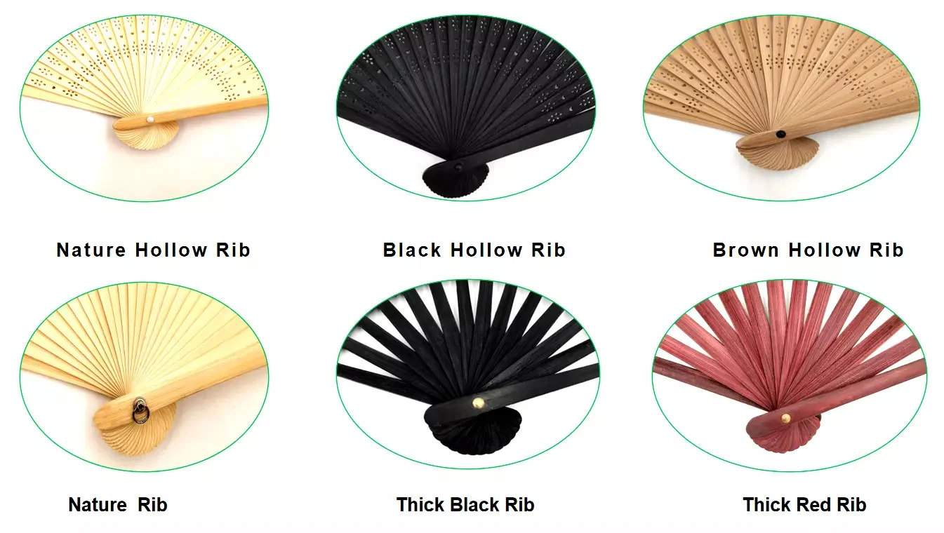 Bsbh 33cm Black Blank Hand Fan Bamboo For Hand Fan Crafting - Buy Hand ...