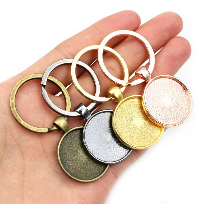 INTODIY Jewelry Accessories 20/25/30mm Inner Diameter 9-Color Keychain ...
