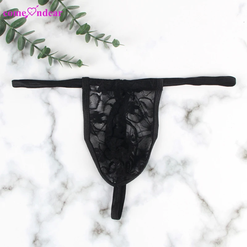 Private Label Black Lace Sheer Sexy Man Spandex G String - Buy Man ...