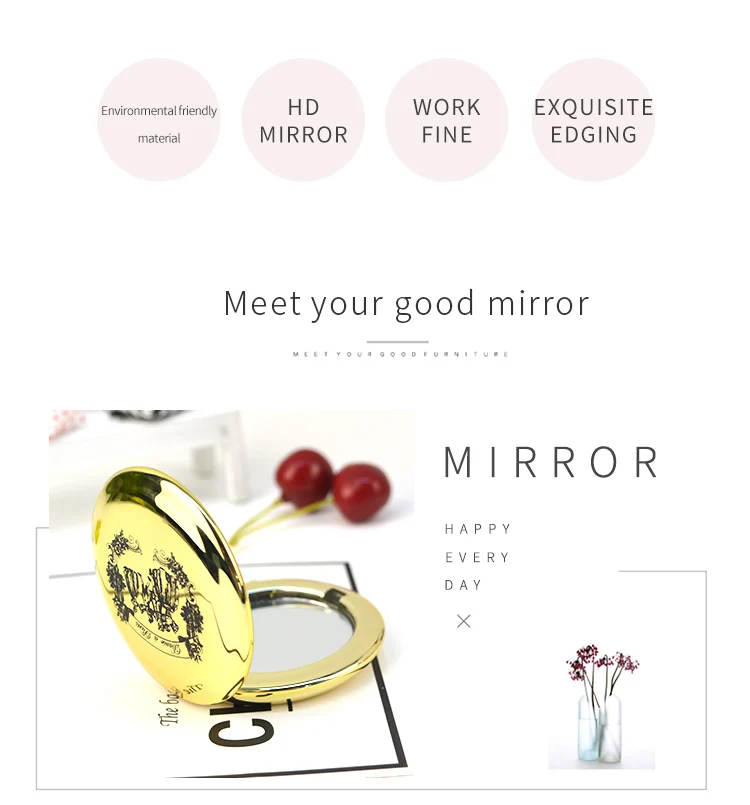 Diy Printable Sublimation Folding Metal Compact Sublimation Dressing ...