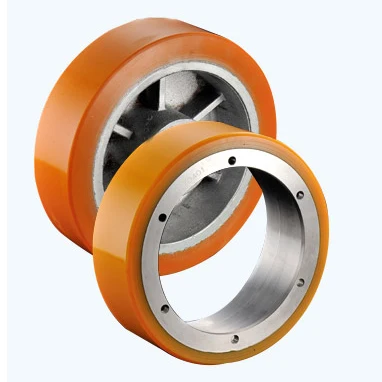Load Wheel Caster For Pallet Truck Stacker Cast Iron Red Black Rubber ...