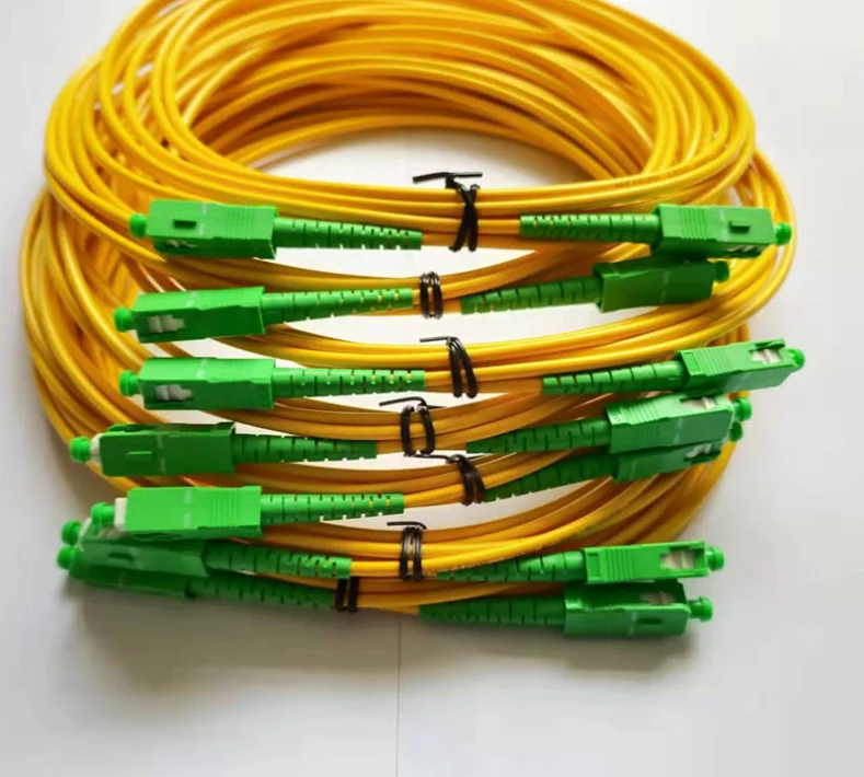 Sc/apc-sc/apc Simplex Fiber Optic Patch Cord Sm Sx 0.9/2.0/3.0mm ...
