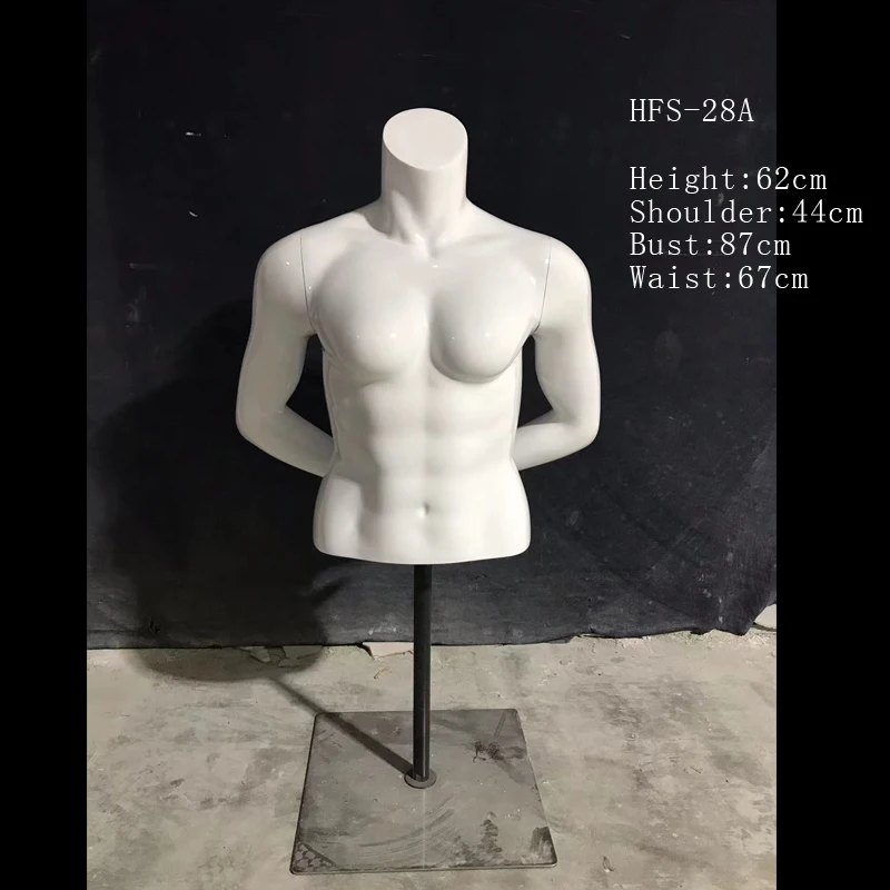Headless Fiberglass Female Women Upper Body Torso Mannequin With Metal ...