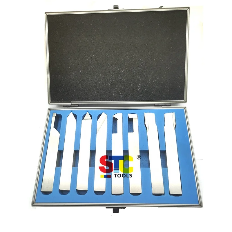 Lathe Form Tool 8pc Solid HSS Tool Bit Turning Set by STC
