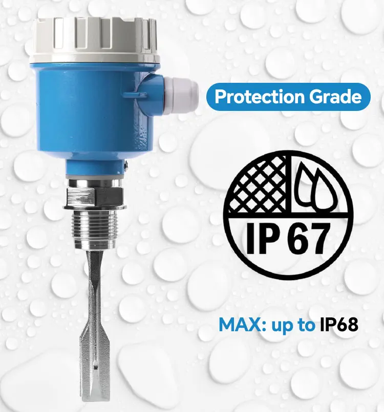 Zhyq Integrated 24v Dc Vibrating Fork Level Switches For Liquid Powder ...