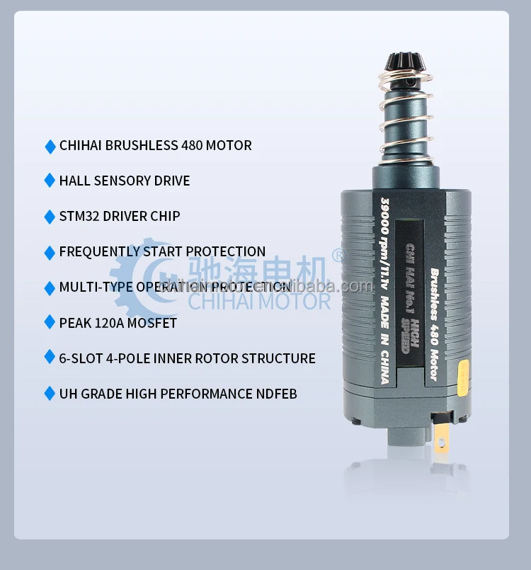 China Customized High Speed 39K CNC Brushless Airsoft Motor ...