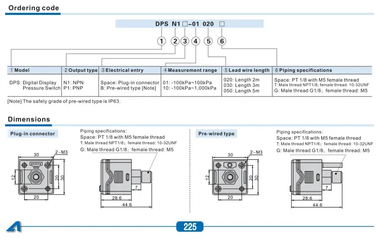 Airtac DPS Electronic Digital Pressure Switch - Reliable Precision
