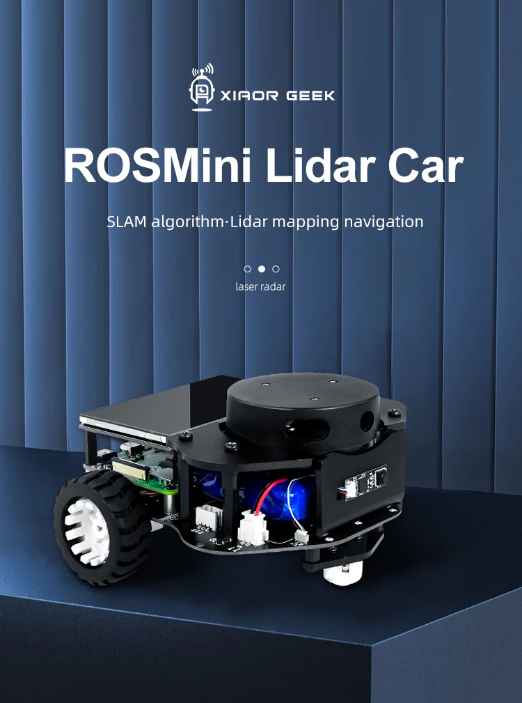Nuevo 4wd Rueda Mecanum Ros Lidar Coche Robot Con Raspberry Pi Ros De ...