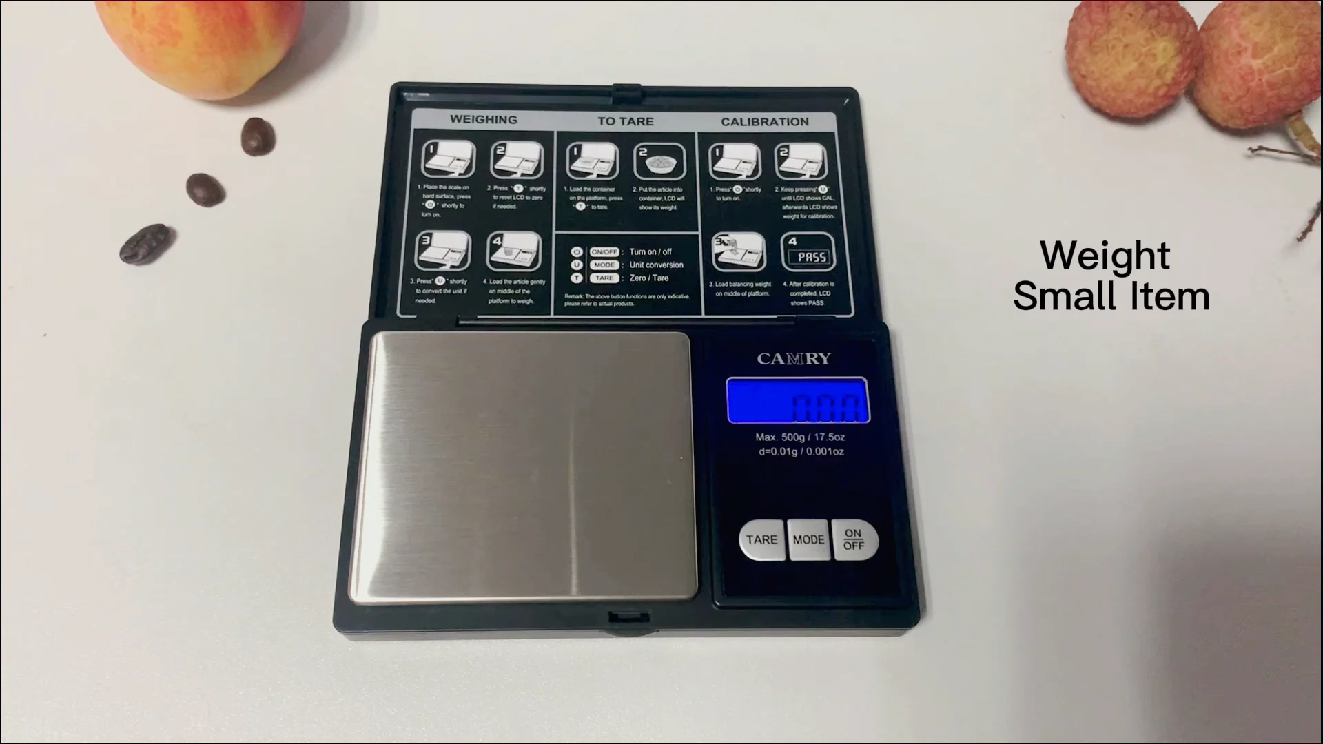 Stainless Steel Lcd Display Weighing Scale Electronic Portable Small ...