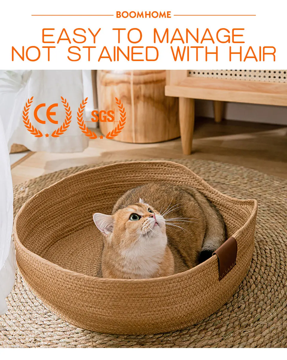 Simple Rattan Cat Nest Hand-woven Cat And Dog Nest Four Seasons ...