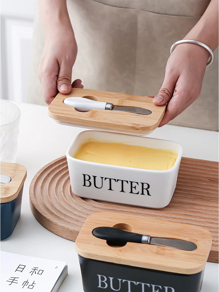 Custom Ceramic Airtight Butter Box - 600ml Capacity