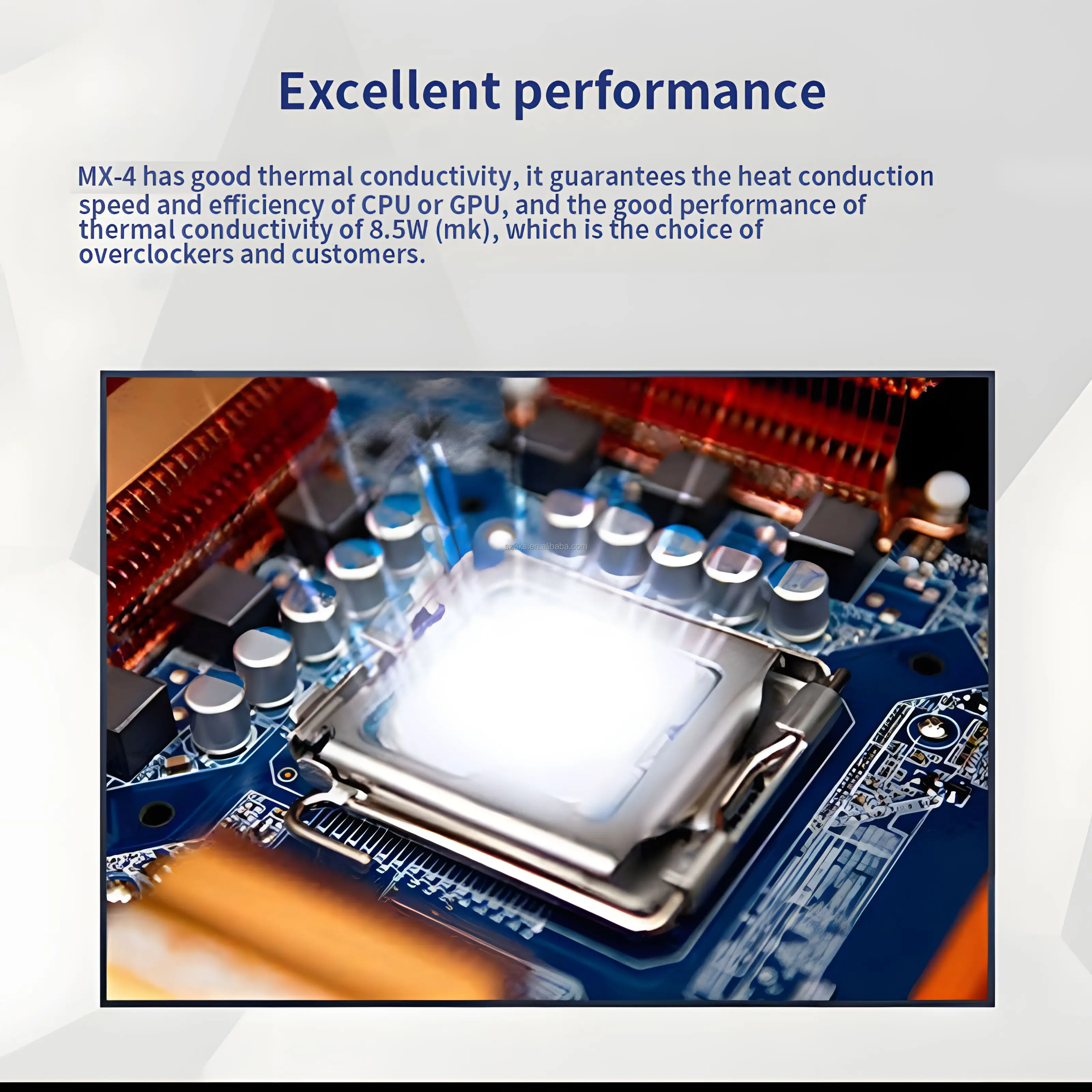 Grey 30g Led Lights Heat Sink Thermal Paste Syringe High Temperature ...