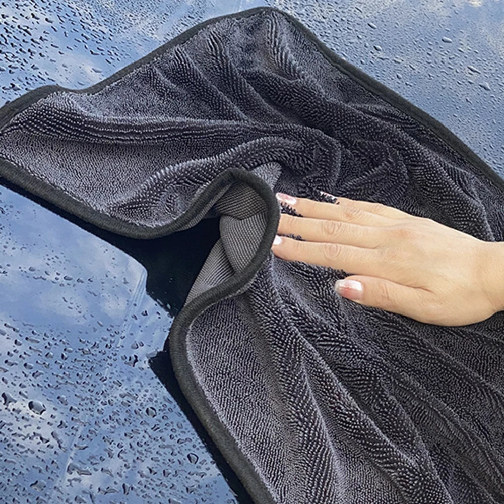 Dual Layer Ultra Thick Plush Auto Detailing Towel Buffing Drying Super ...