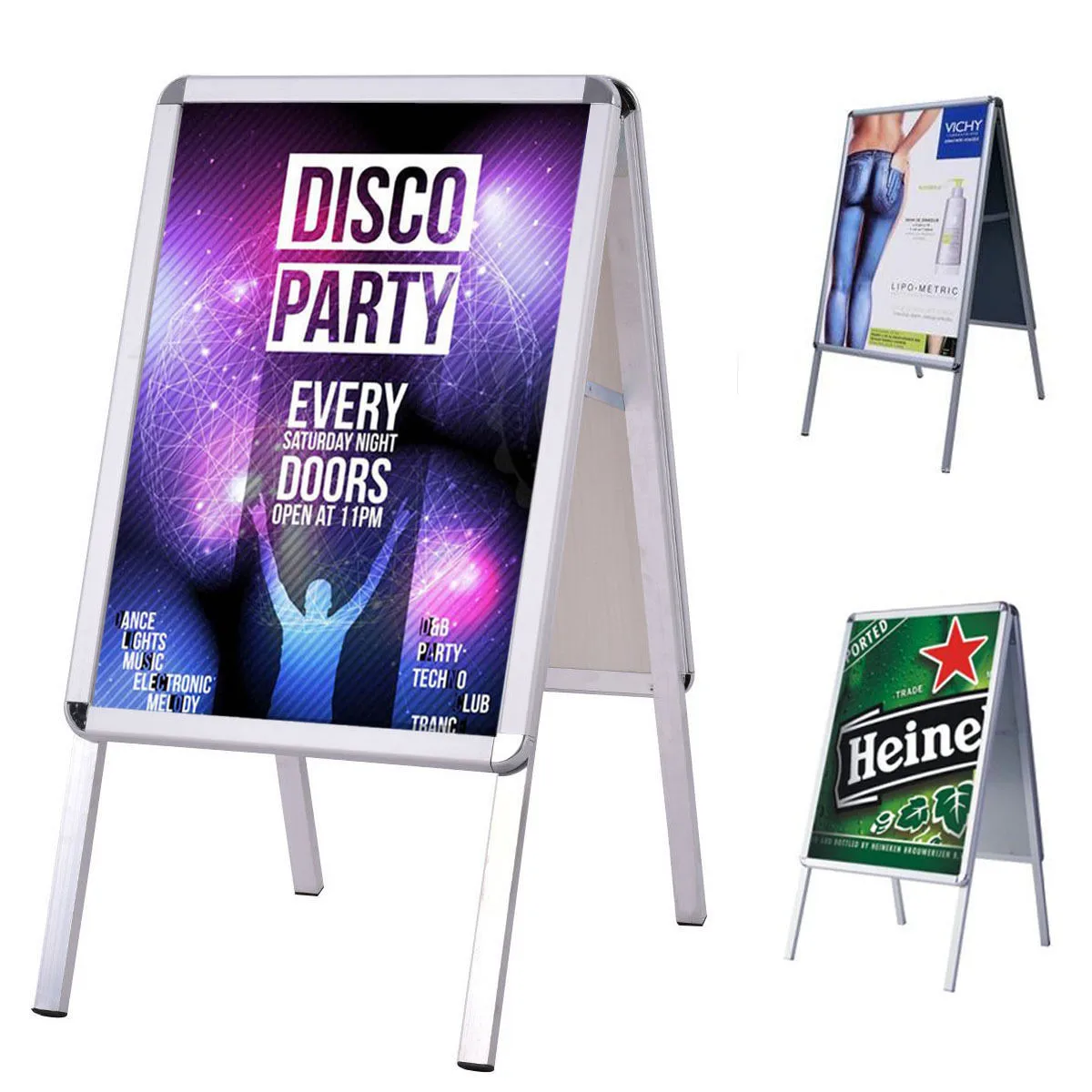 Indoor Outdoor Advertising Poster Display Stand, Custom Print A Frame ...