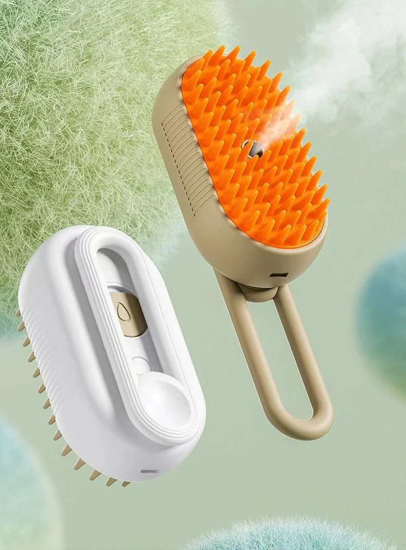 Pet Steam Brush - Efficient Hair Removal & Grooming Tool