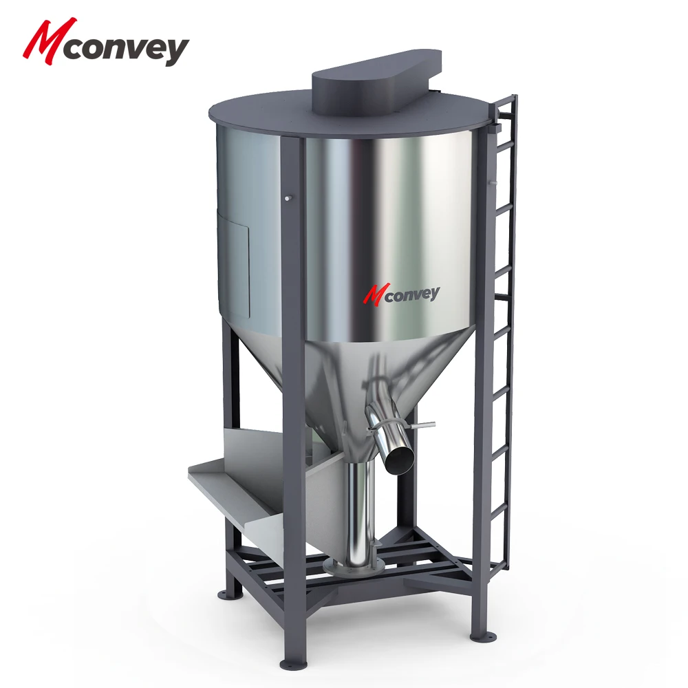 500KG Vertical Blender Silo - Efficient Plastic Pellet Mixer