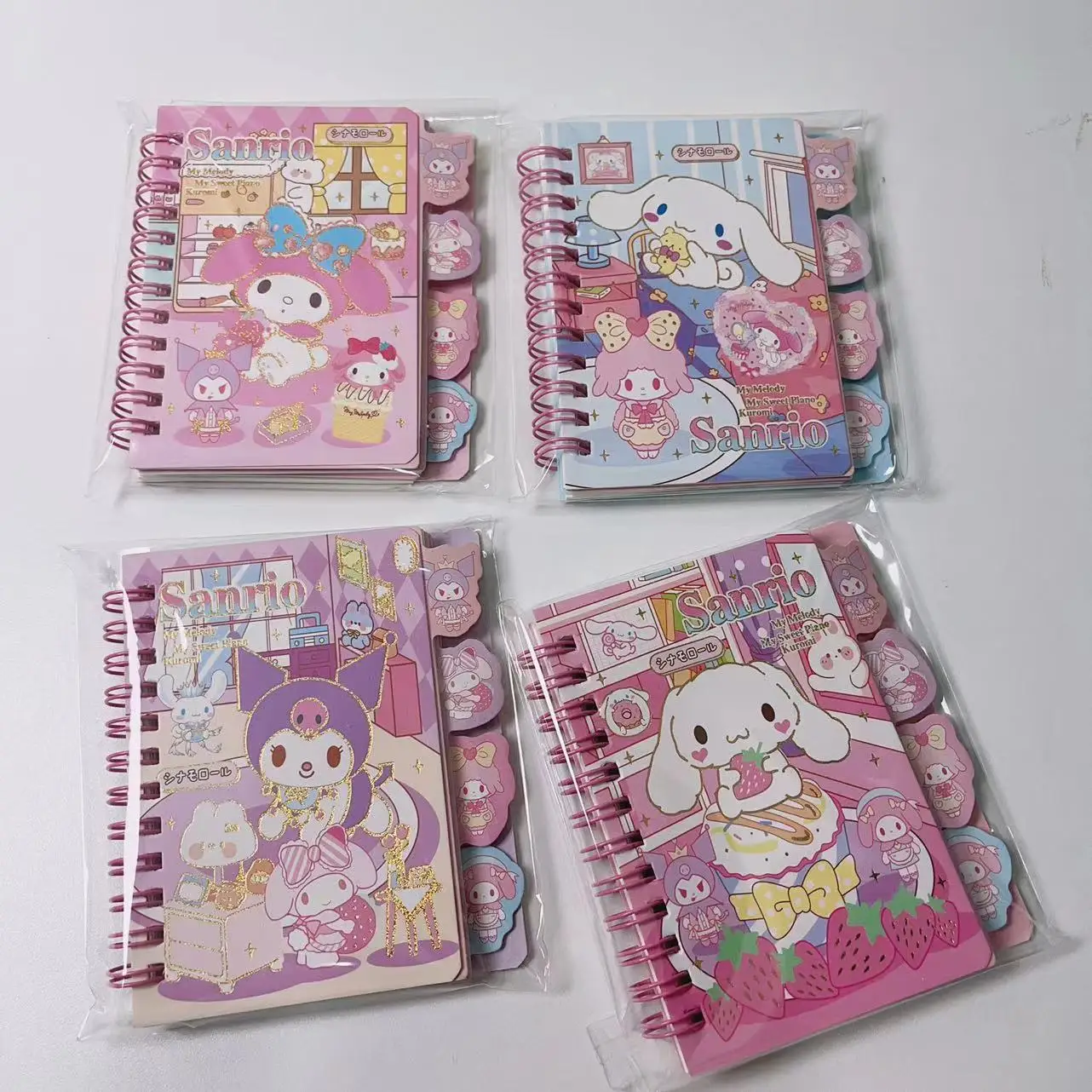 Cinnamoroll Notebook Kawaii My Melody Student Cartoon A7 Color Cover ...