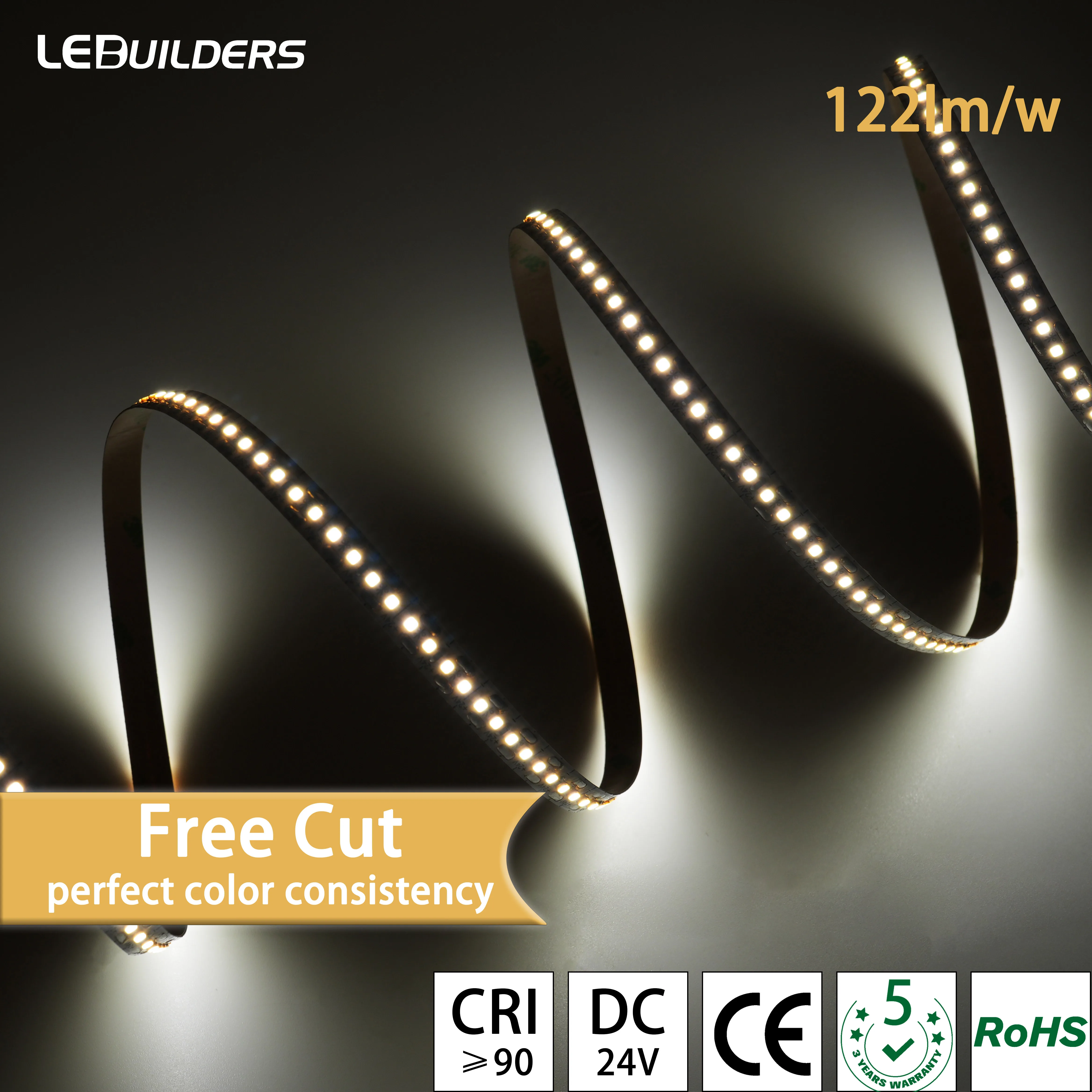 High Brightness 200 Led Light Strip 4000K DC24V IP20 Waterproof SMD ...