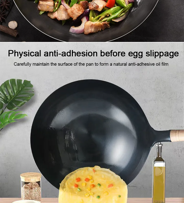 Wholesale Commercial Fry Wok Pan Non-stick Gas Cooker Non Stick Cast ...
