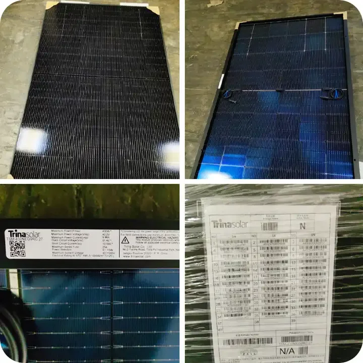 Full Black Solar Module Trina Bifacial Pv Panel 415w 420w 425w 430w ...
