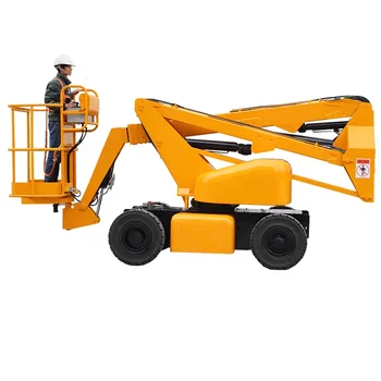 Battery Powered Track Field Telescopic Arms Articulated Boom Lift - Buy ...