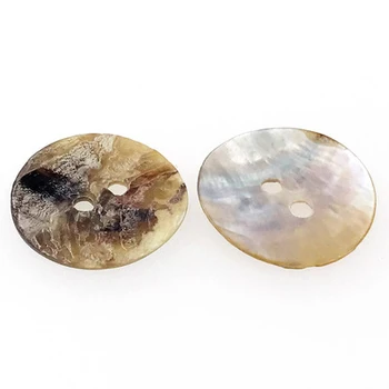 Custom 9mm-30mm Two Hole Sewing Natural Japanese Agoya Shell Button For ...