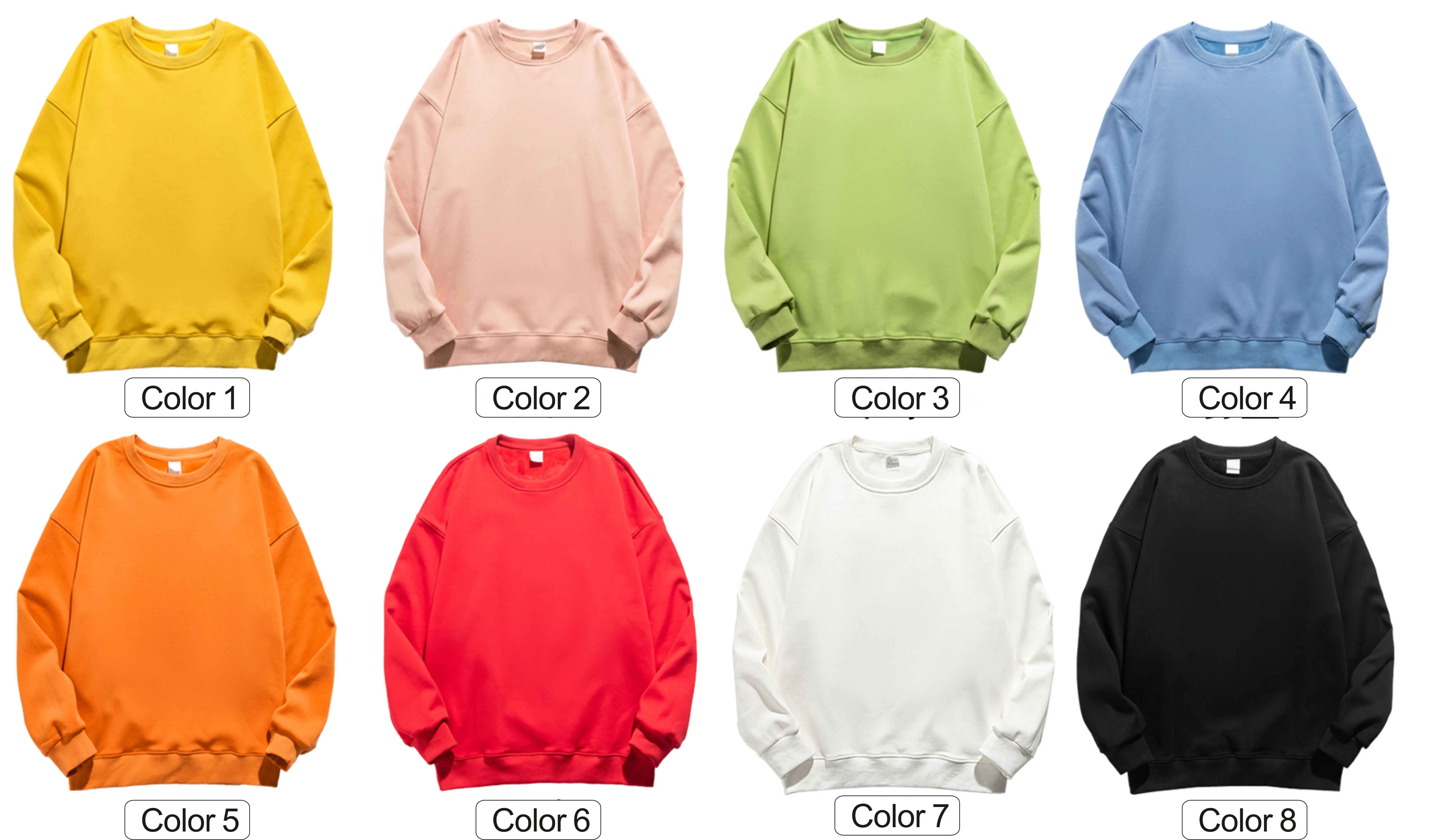 Factory Wholesale Custom Logo Sweaters High Quality Crewneck Sweatshirt ...