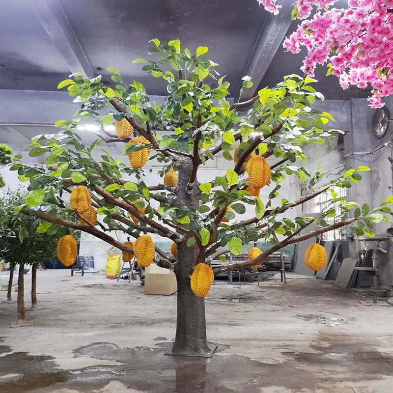 Green Large Faux apple Tree Indoor Plant Decorative Reusable Artificial ...
