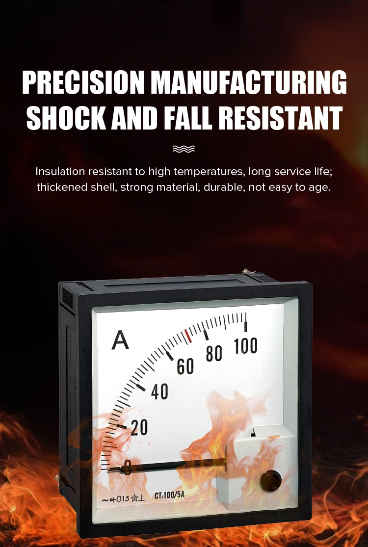 Excellent Quality Low Price 240 Degree AC Ampere Meter 100/5A 110*110mm ...