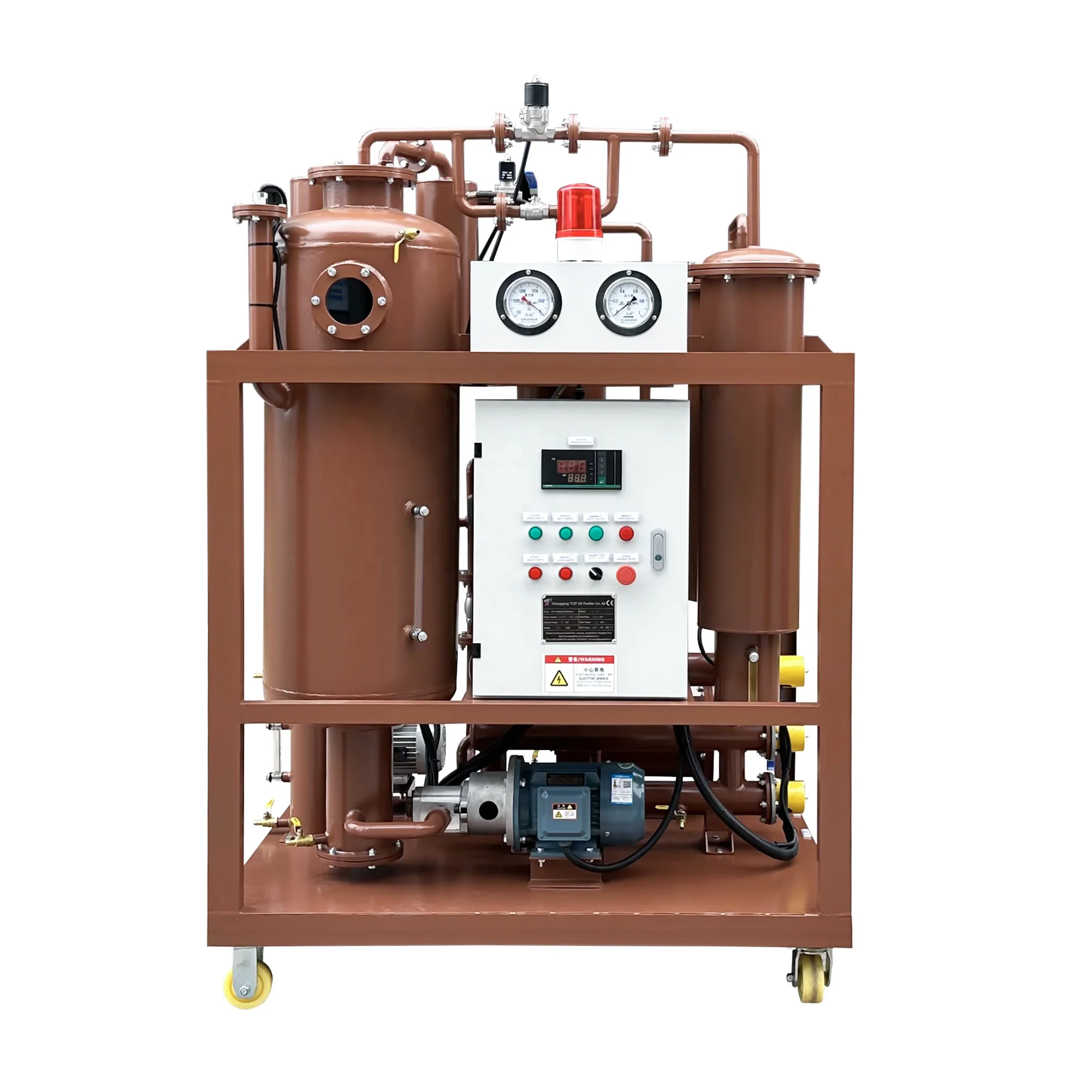 Fully Enclosure Turbine Oil Flushing Machine Equips with Weather-Proof ...