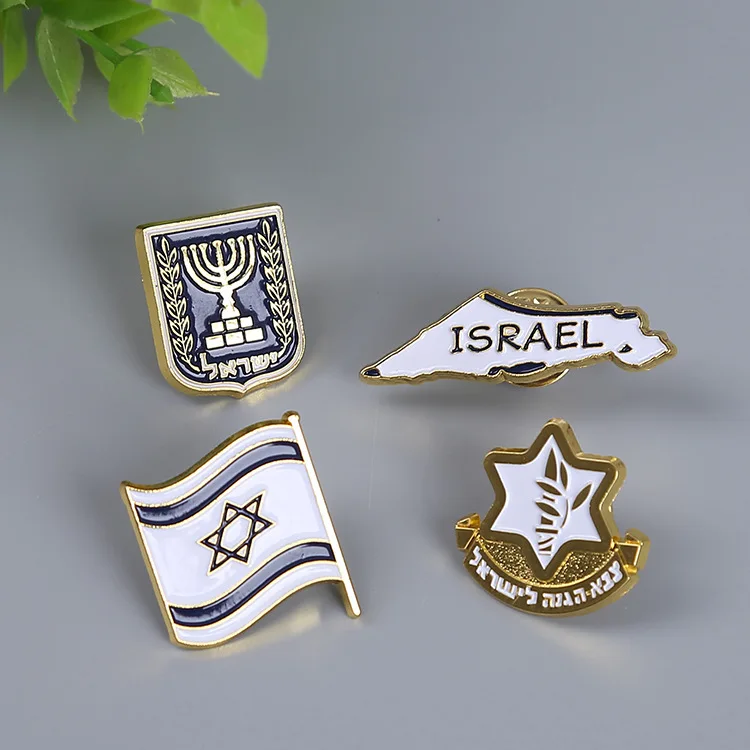 Custom National Flags Creative Personalized Israeli Flag Soft Enamel ...