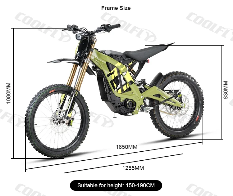 COOLFLY Surron Official 19 Inch Light Be X E Bike 60V 8000W Mid Drive ...