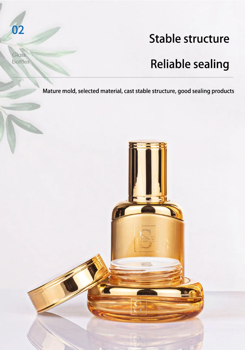 Elegant Cosmetic Packaging - Premium Glass Containers